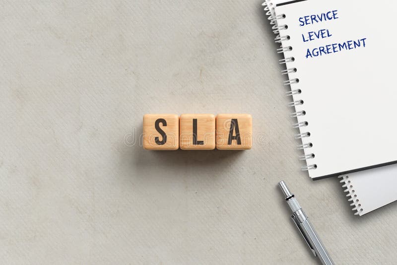 Cubes with Acronym SLA for Service Level Agreement Stock Photo - Image ...