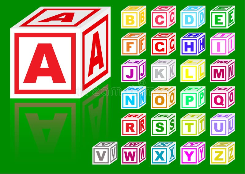 Cubes Alphabet Stock Illustrations – 6,064 Cubes Alphabet Stock ...