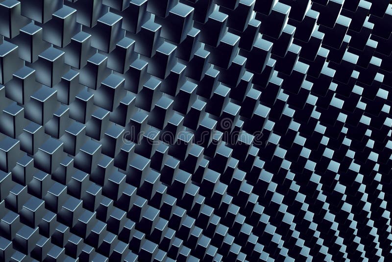 Cubes Array As Abstract 3d Background Stock Illustration - Illustration ...