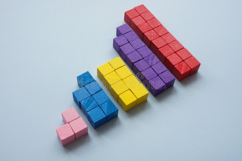 Cubes As Segments or Distribution by Popularity As a Symbol of Data ...