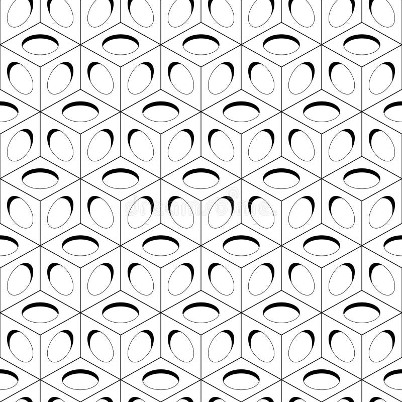 Cubes Background Seamless Pattern. Cubes with Holes. Vector ...