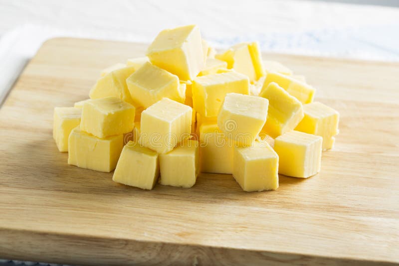 Butter Cubes stock image. Image of food, unhealthy, yellow - 36802293
