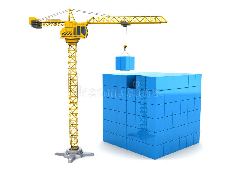 Cubes construction stock illustration. Illustration of heavy - 50771115