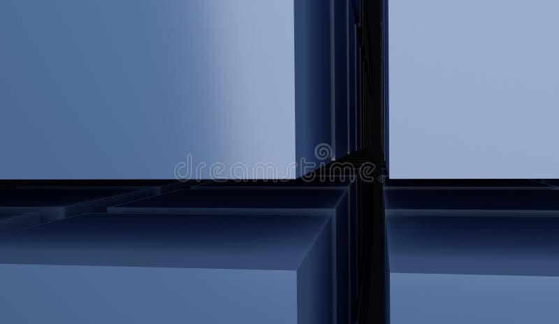 Cubes 3d Matrix Illustration Stock Illustration - Illustration of ...