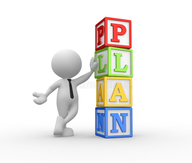 3d Man Plan Cubes Stock Illustrations – 57 3d Man Plan Cubes Stock ...