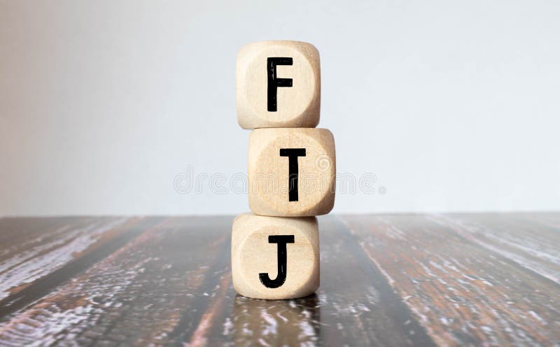 Cubes or Dice with Acronym PTJ for Part Time Job on Wooden Background ... Cubes or Dice with Acronym PTJ for Part Time Job on Wooden Background ...
