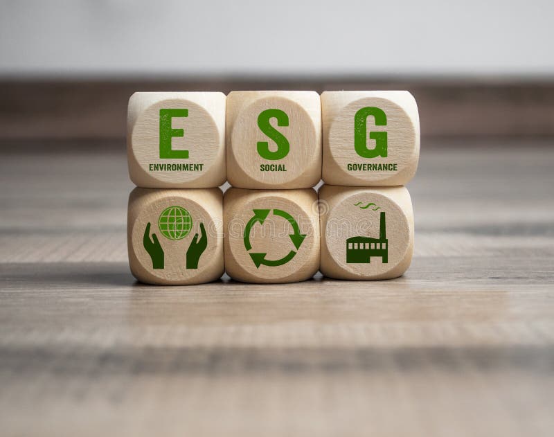 Cubes, Dice or Blocks with Acronym ESG Environment Social Governance ... Cubes, Dice or Blocks with Acronym ESG Environment Social Governance ...