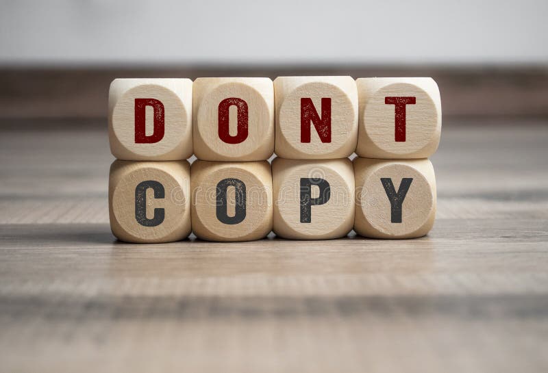 Dont copy me stock photo. Image of icon, creative, sketch - 164181584