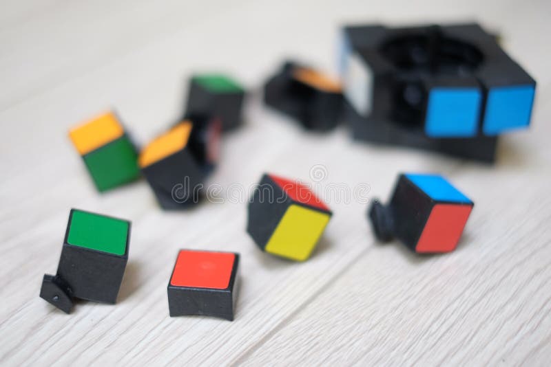 Cubes of Different Colors, Rubik`s Cube Editorial Stock Photo - Image ...