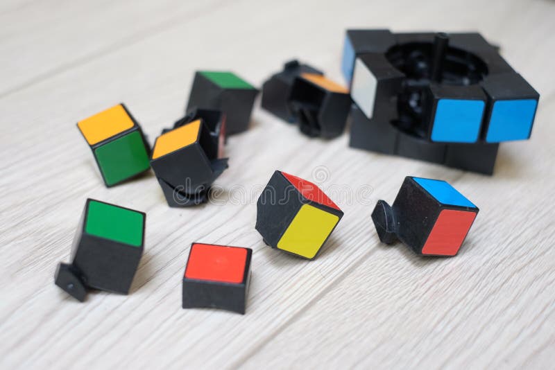 Cubes of Different Colors, Rubik`s Cube Editorial Image - Image of ...