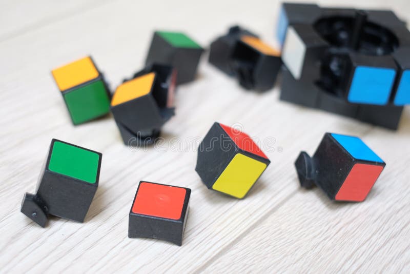 Cubes of Different Colors ,Rubik`s Cube Editorial Stock Image - Image ...