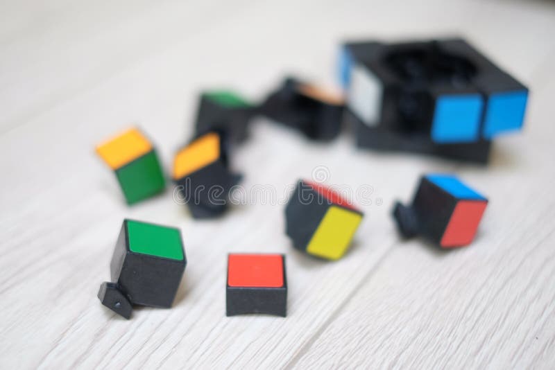 Cubes of Different Colors, Rubik`s Cube Editorial Stock Photo - Image ...