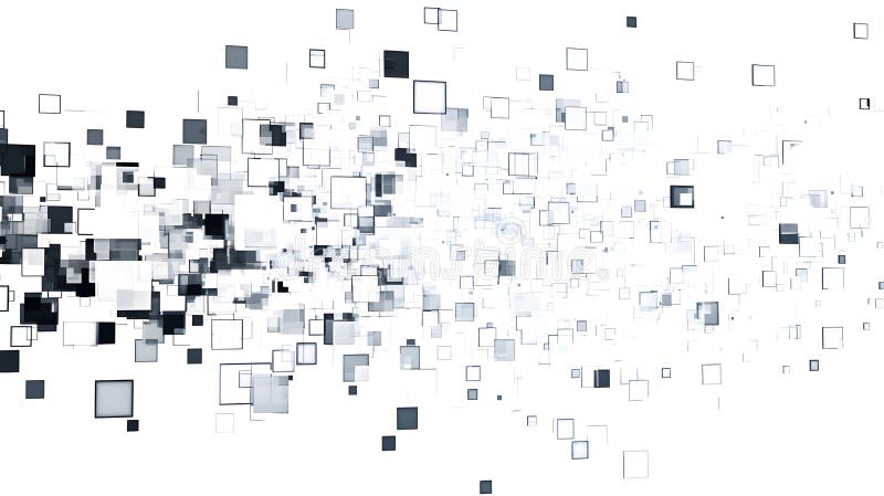 Geometric Cube Patterns with Distortion and Particle Fragments for ...