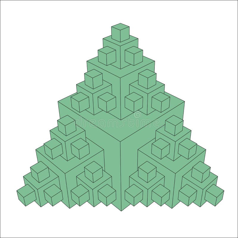 Cubes on each other stock vector. Illustration of shape - 111229240