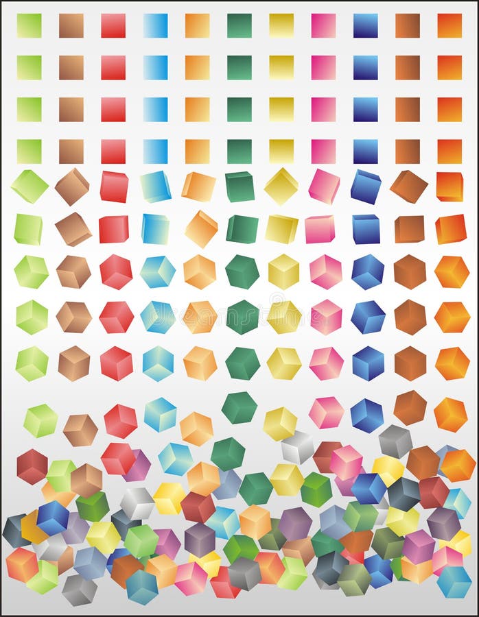 Cubes Falling Background stock vector. Illustration of construct - 16124454