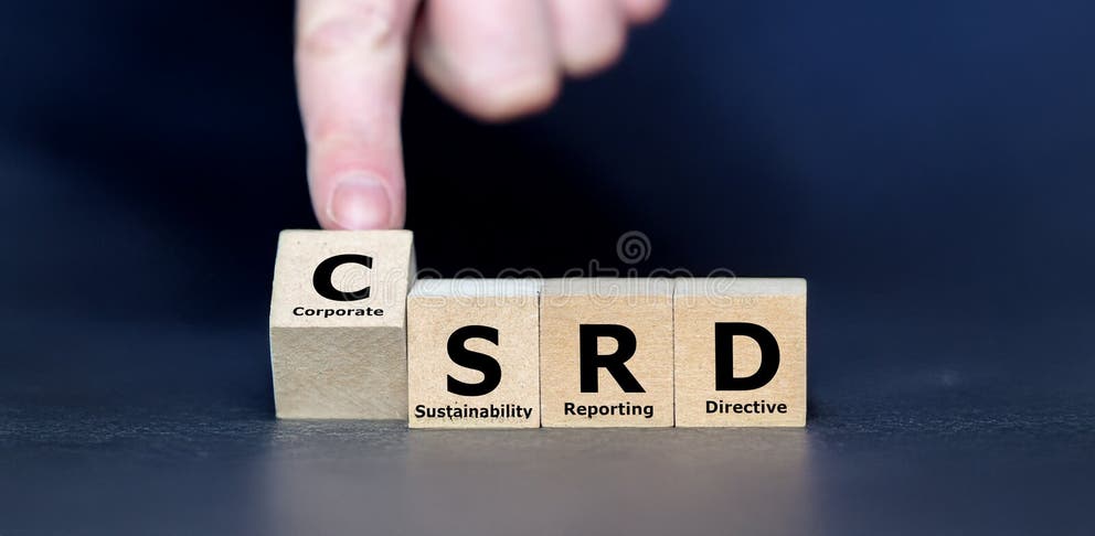 Cubes Form the Abbreviation CSRD (Corporate Sustainability Reporting ...