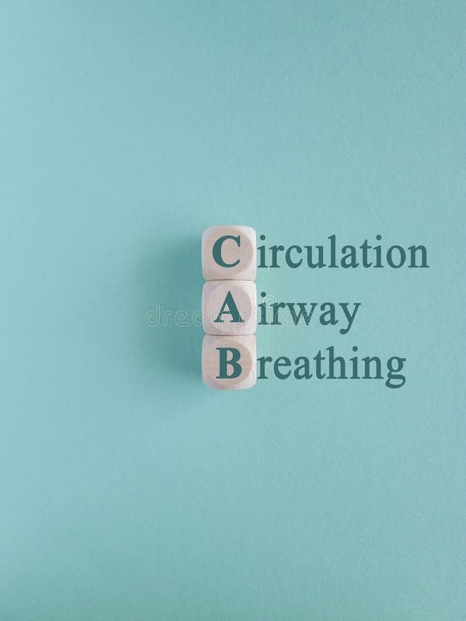 Cubes Form the Acronym CAB (Circulation, Airway, Breathing). Beautiful ...