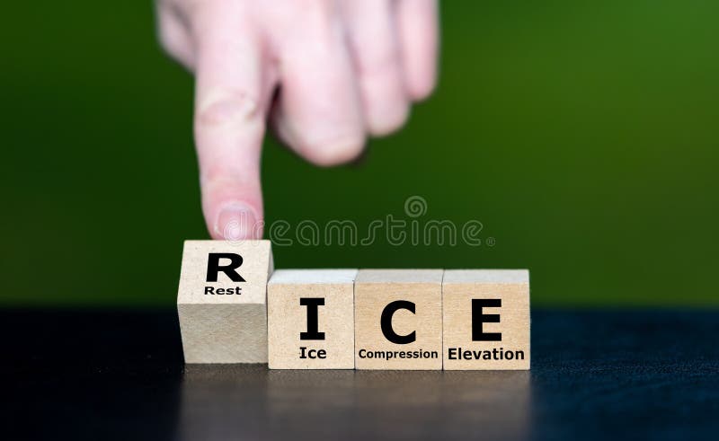 Cubes Form the Acronym RICE Stock Image - Image of method, healing ...