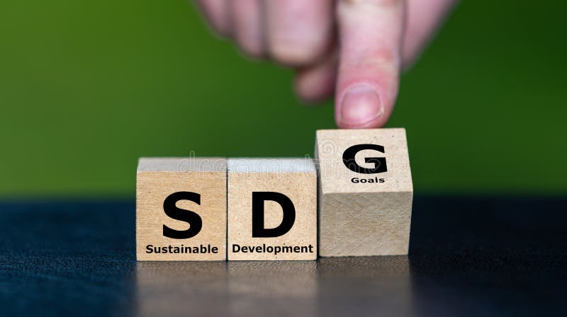 Cubes Form the Acronym SDG (sustainable Development Goals). Stock Photo ...