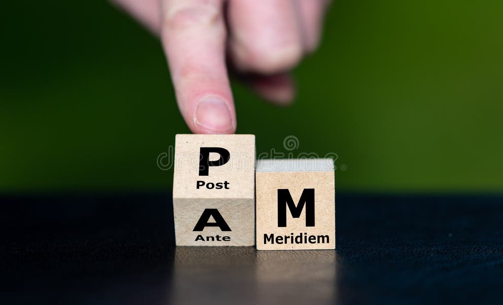 Cubes Form the Acronyms am (Ante Meridiem) and PM (Post Meridiem ...