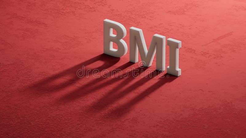 Cubes Form the Expression BMI (Body Mass Index). Stock Illustration ...