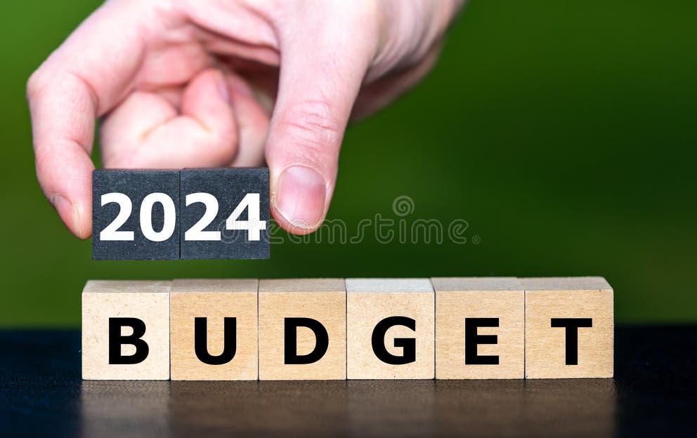 Cubes Form the Expression `2024 Budget`. Stock Image - Image of account ...