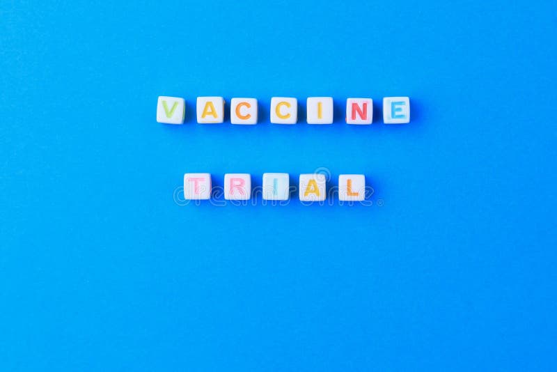 Cubes Form the Text Vaccine Trial on the Classic Blue Medical ...