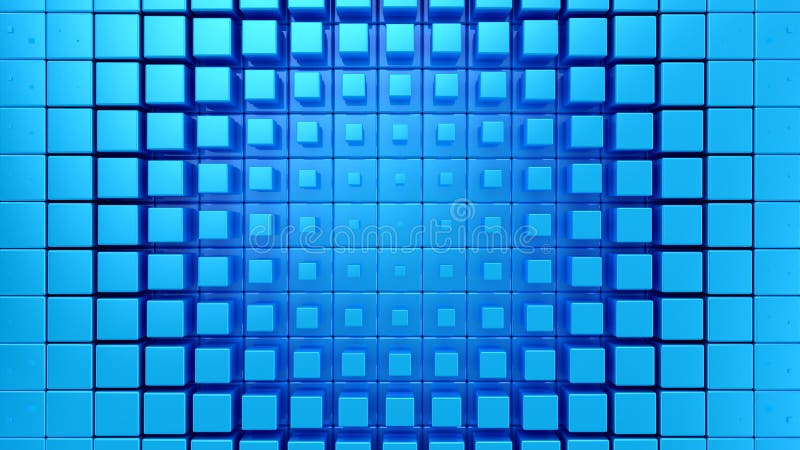 Cubes Form a Wave stock video. Video of techno, flow - 163692781