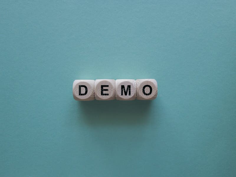 Cubes Form the Word Demo. an Extensive Concept of the Word Demo Applied ...