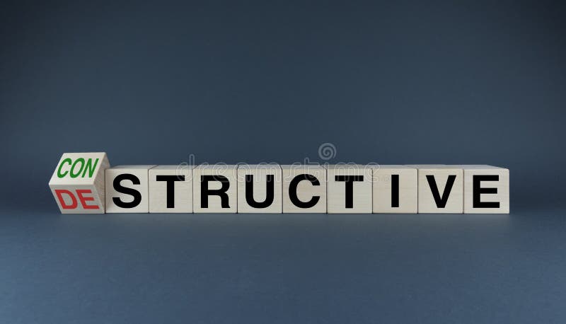 Cubes Form Words Constructive or Destructive. Conflict and Behavior ...