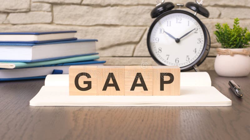 Cubes Forming the Word GAAP Create a Visual Representation of Generally ...