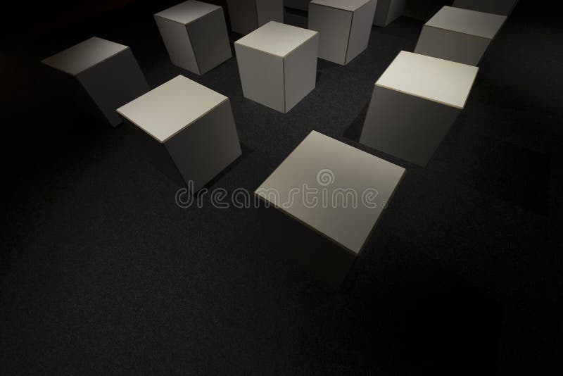 Cubes stock photo. Image of dark, floor, cubes, cube - 49452108