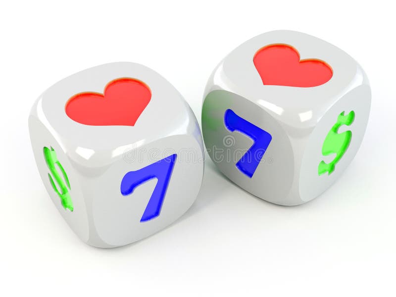 Cubes with heart stock illustration. Illustration of heart - 13969481