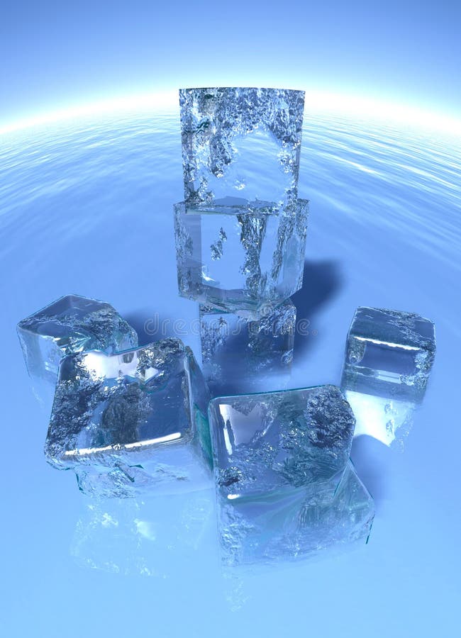 Cubes ice stock illustration. Illustration of refreshment - 8096787