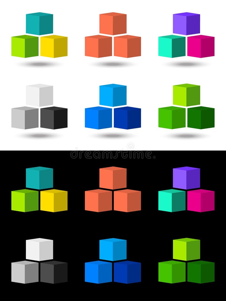 Black White Building Blocks Icon Stock Illustrations – 533 Black White ...