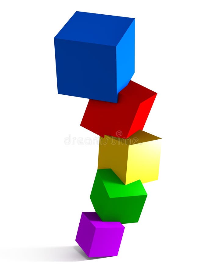 Cubes logo stock illustration. Illustration of looking - 26958240