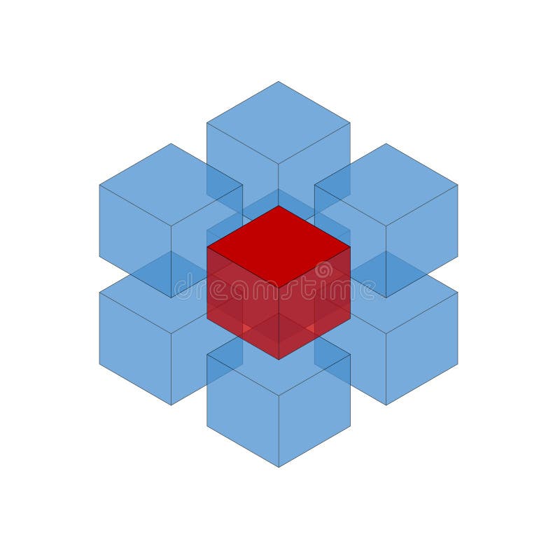 Logo 3d cubes stock vector. Illustration of identity - 14909205