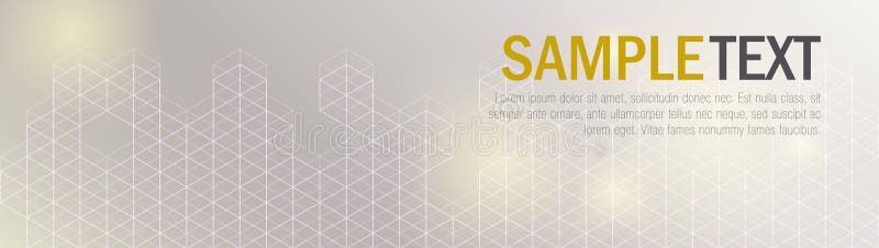 Cubes Modern Geometric Header Stock Vector - Illustration of simplistic ...