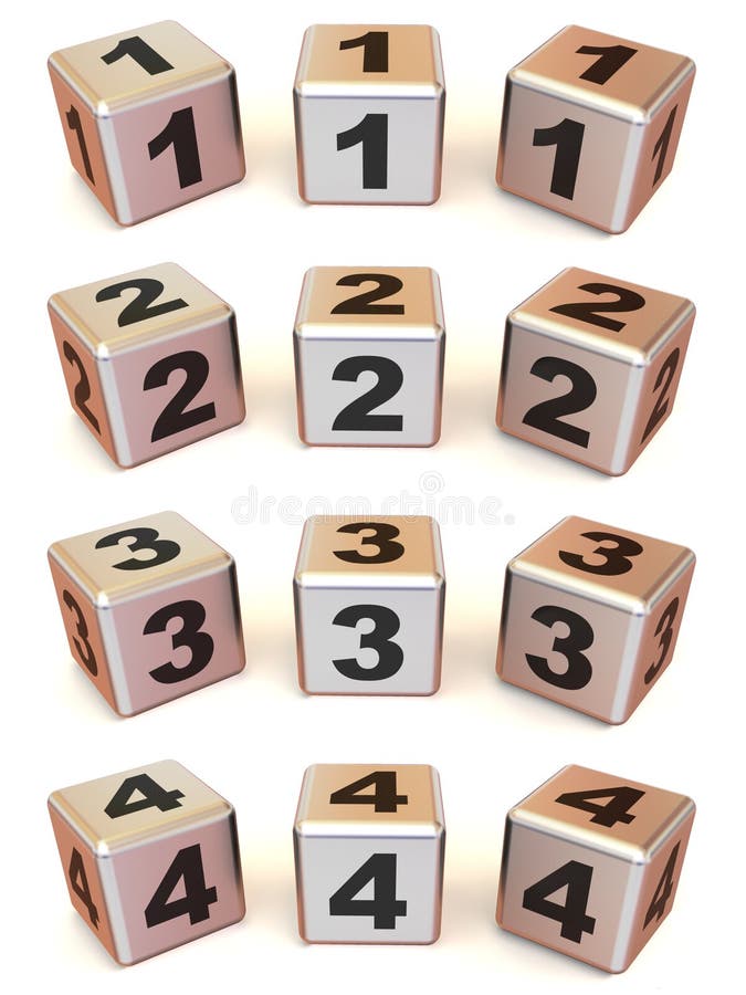 Men with cubes. Numbers stock illustration. Illustration of male - 15695356