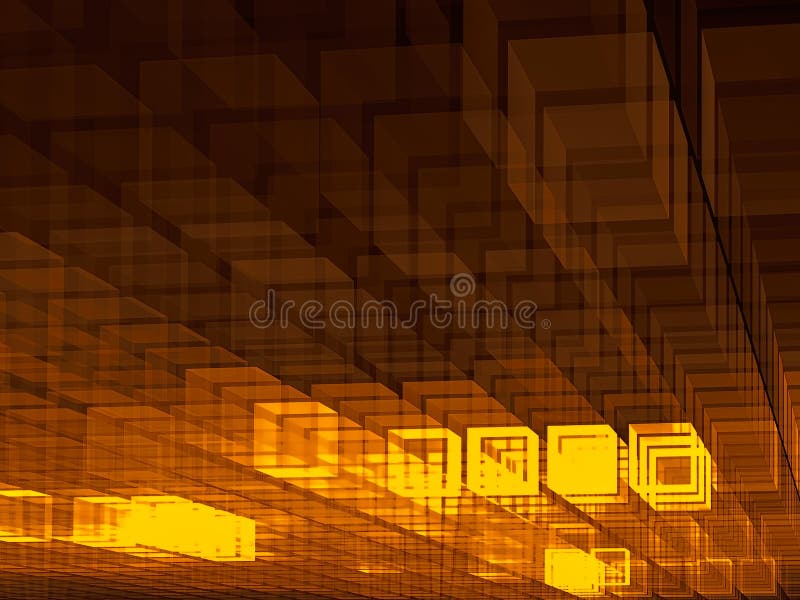 Cubes Perspective Background - Abstract Digitally Generated Illu Stock ...