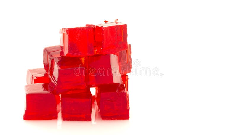 Cubes of red jelly stock photo. Image of jello, lime - 12912852