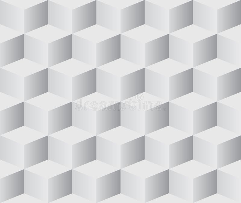 Cubes Sans Joint En Blanc 3D. Illustration de Vecteur - Illustration du ...