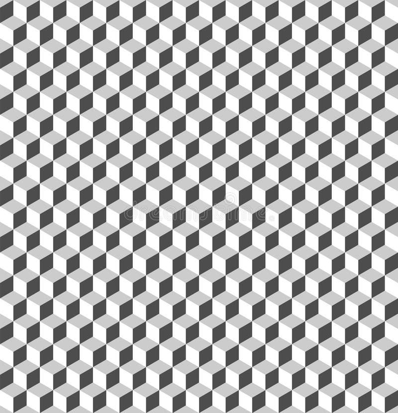 Cubes Seamless Pattern, Abstract Geometric Background, Optical Illusion ...