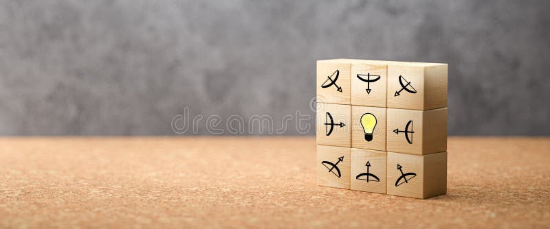 Cubes Showing a Brainstorming Session - 3d Illustration Stock ...