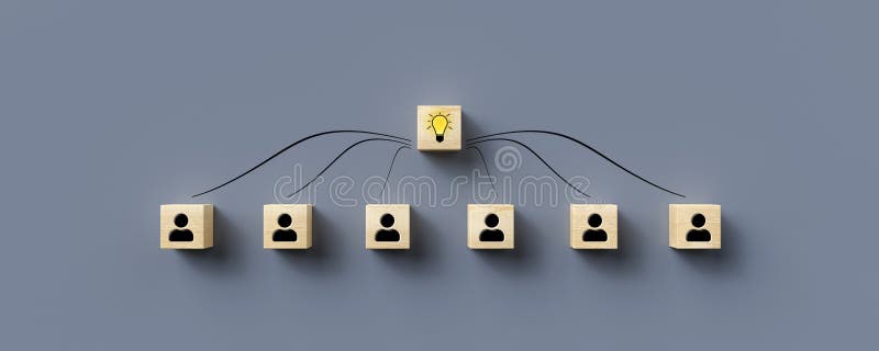 Cubes Showing a Brainstorming Session - 3d Illustration Stock ...
