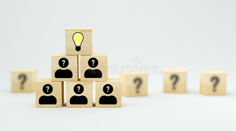 Cubes Showing a Brainstorming Session - 3d Illustration Stock Photo ...