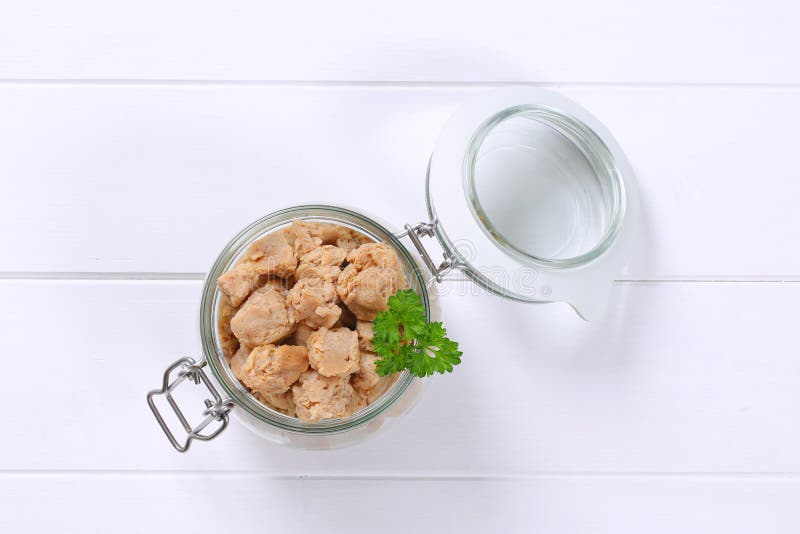 Cubes of soy meat stock image. Image of diet, protein - 98277895