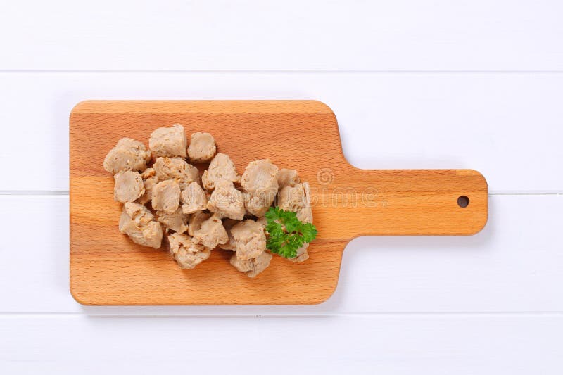 Cubes of soy meat stock image. Image of edible, pile - 98277835
