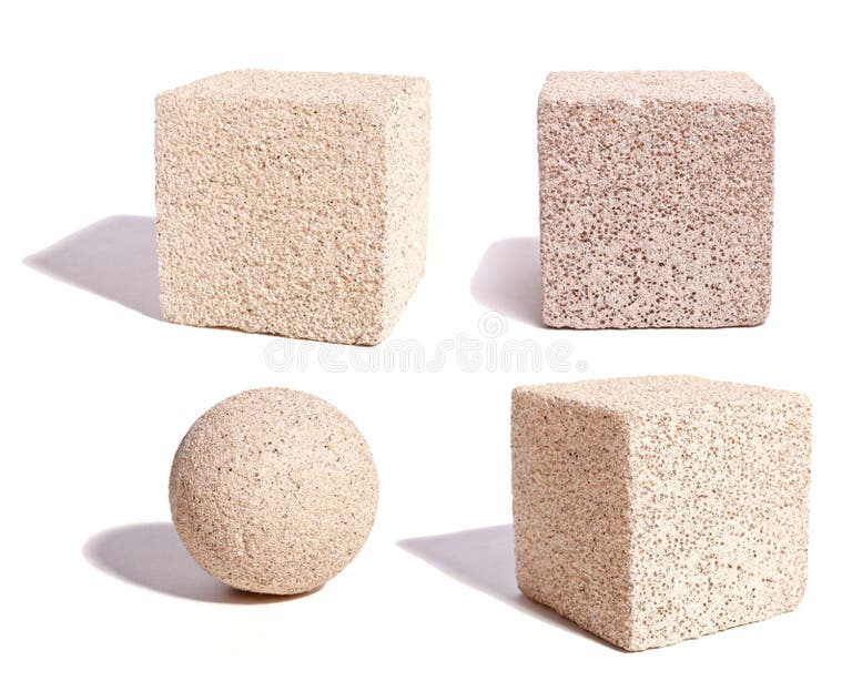 Cubes and Sphere of Stone Texture Stock Photo - Image of cube, pattern ...