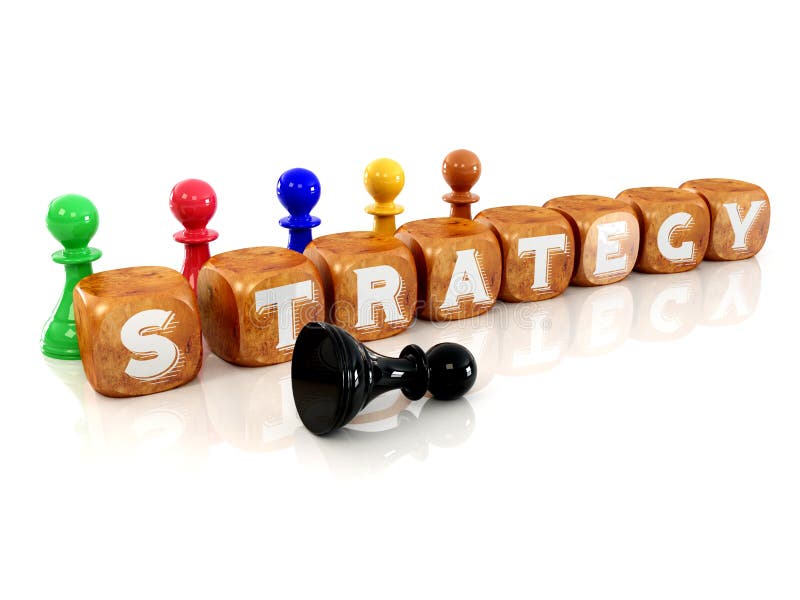 Business Team is Building Strategy Stock Illustration - Illustration of ...